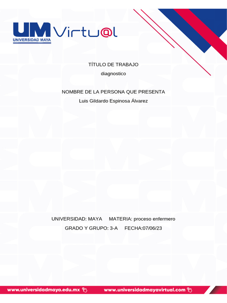 Espinosaalvarez Ef 3a Diagnostico | PDF | Dormir | Especialidades Medicas