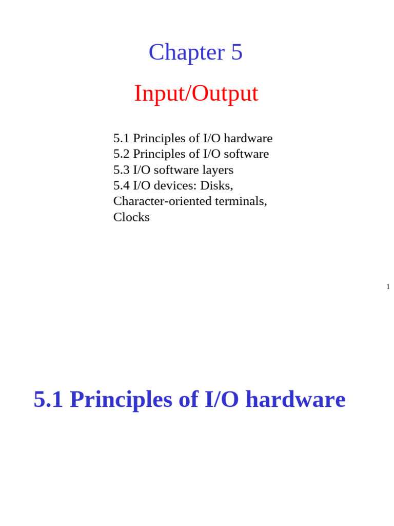 Chapter-05-OS_ver1.1 | PDF | Input/Output | Computing