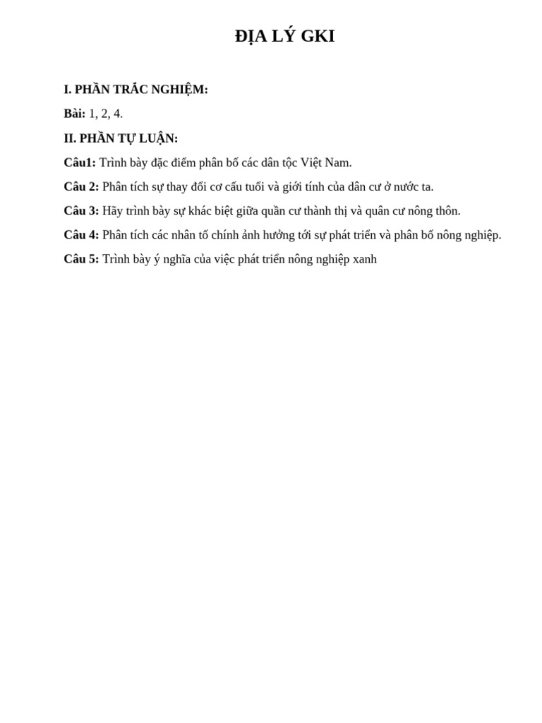 Địa lý GKI | PDF