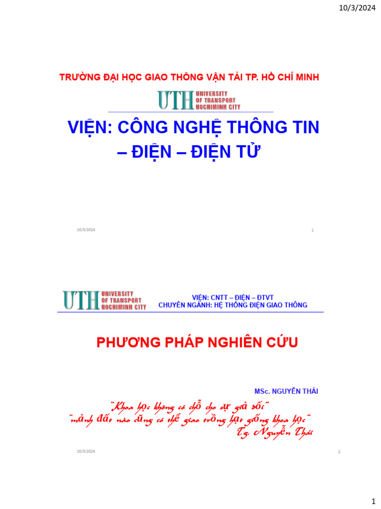 Chuong 1 - Tong Quan Ve Hoc DH | PDF
