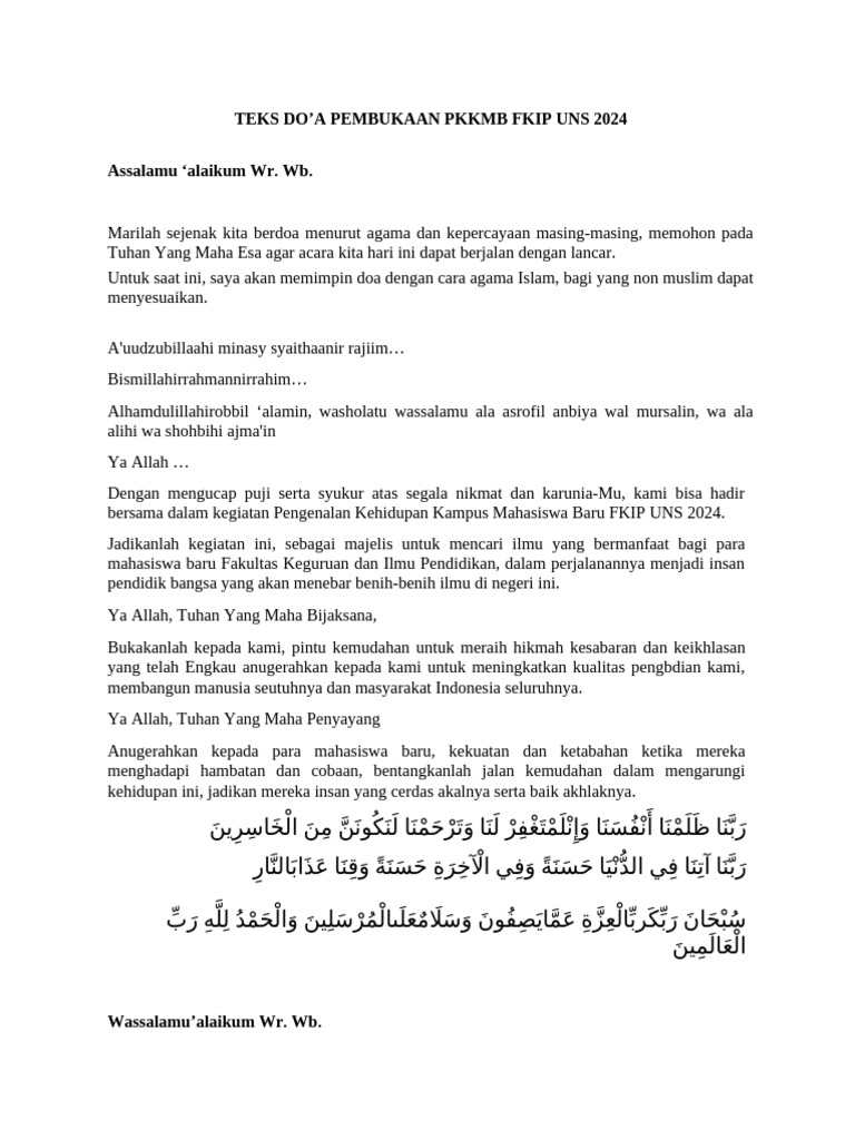 Teks Doa | PDF