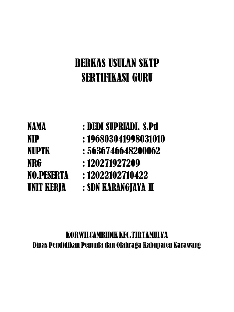 Cover SKTP SERGUR | PDF