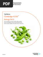 Cambridge IGCSE 0653 Combined Science Syllabus For Examination in 2025 ...