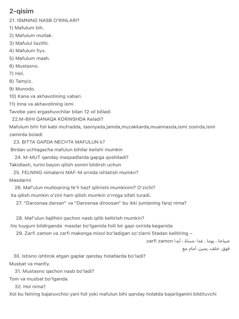 2 Qisim | PDF