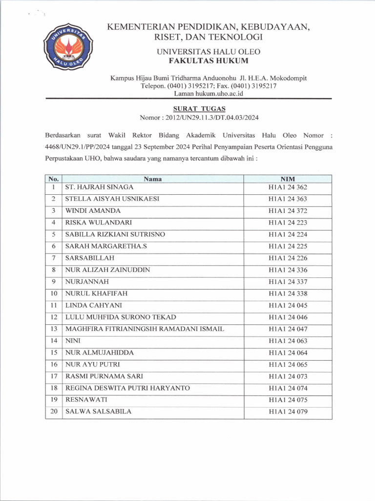 ST-Orientasi Pengguna PERPUS UHO | PDF