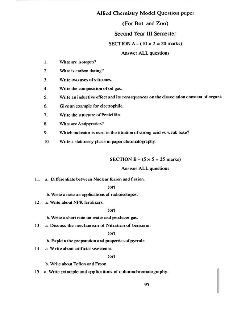 Chemistry Question | PDF