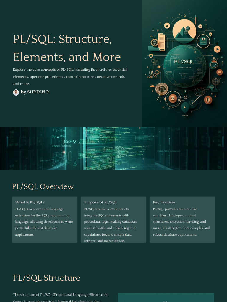 PLSQL Structure Elements and More.pptx | PDF | Parameter (Computer Programming) | Pl/Sql