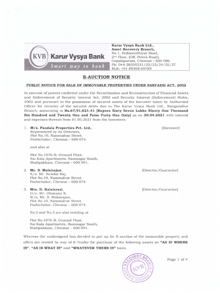 Auction Notice 1620049266 | PDF