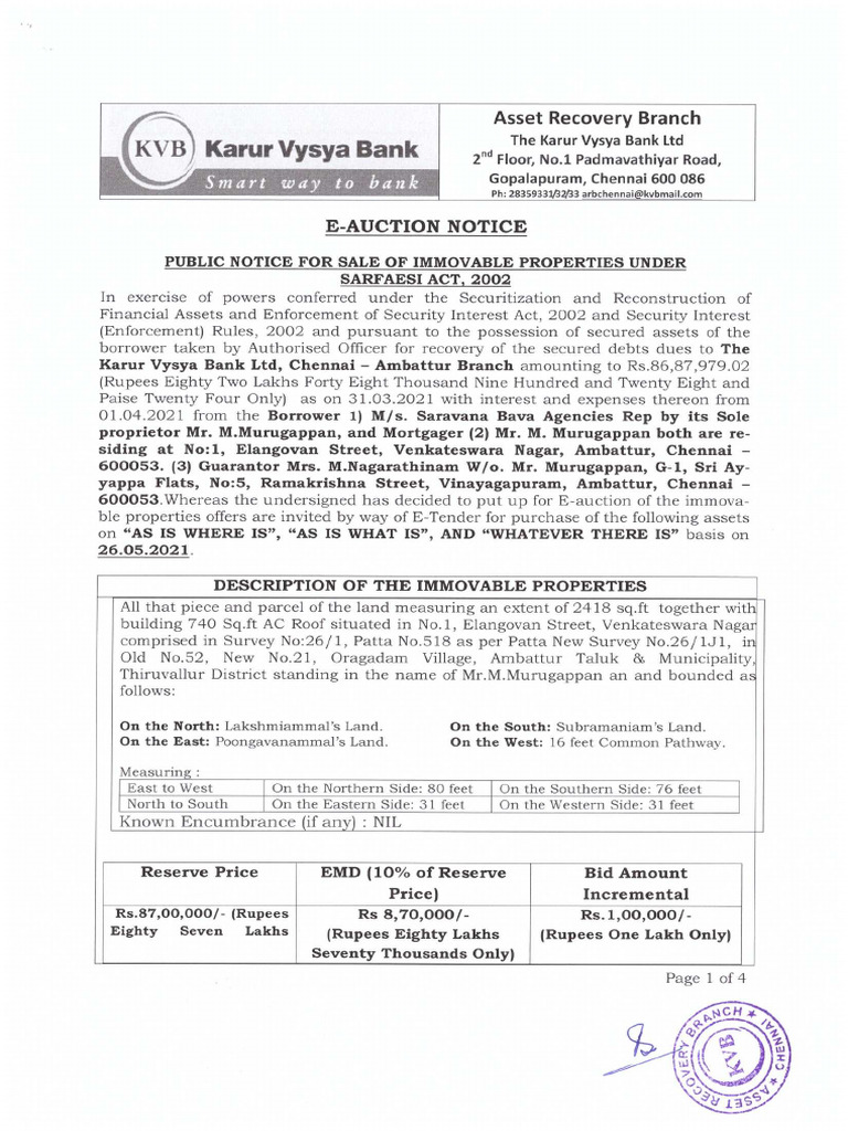 Auction Notice 1619680462 | PDF