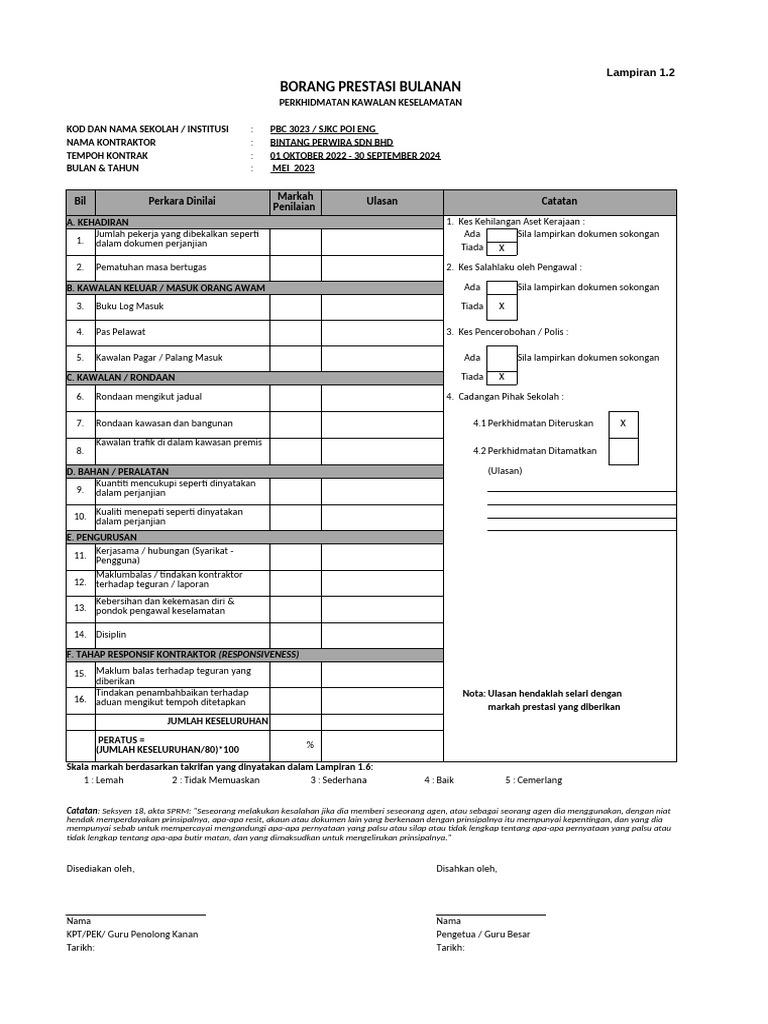 Laporan KBK PKK Kosong | PDF