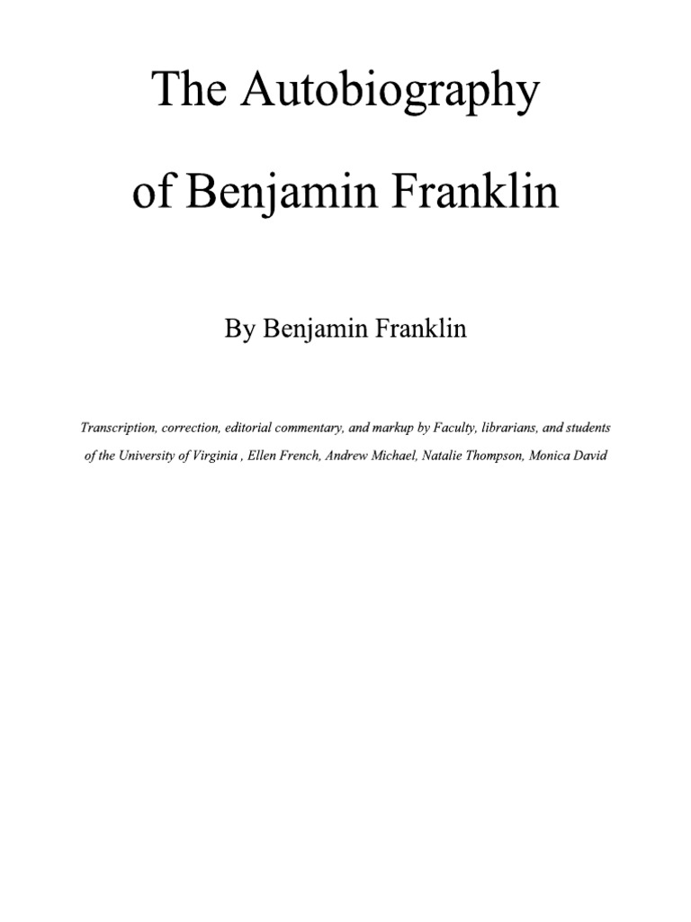 Benjamin Franklin | PDF