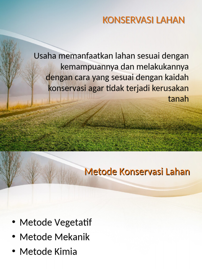 Konservasi Lahan (3&4) | PDF