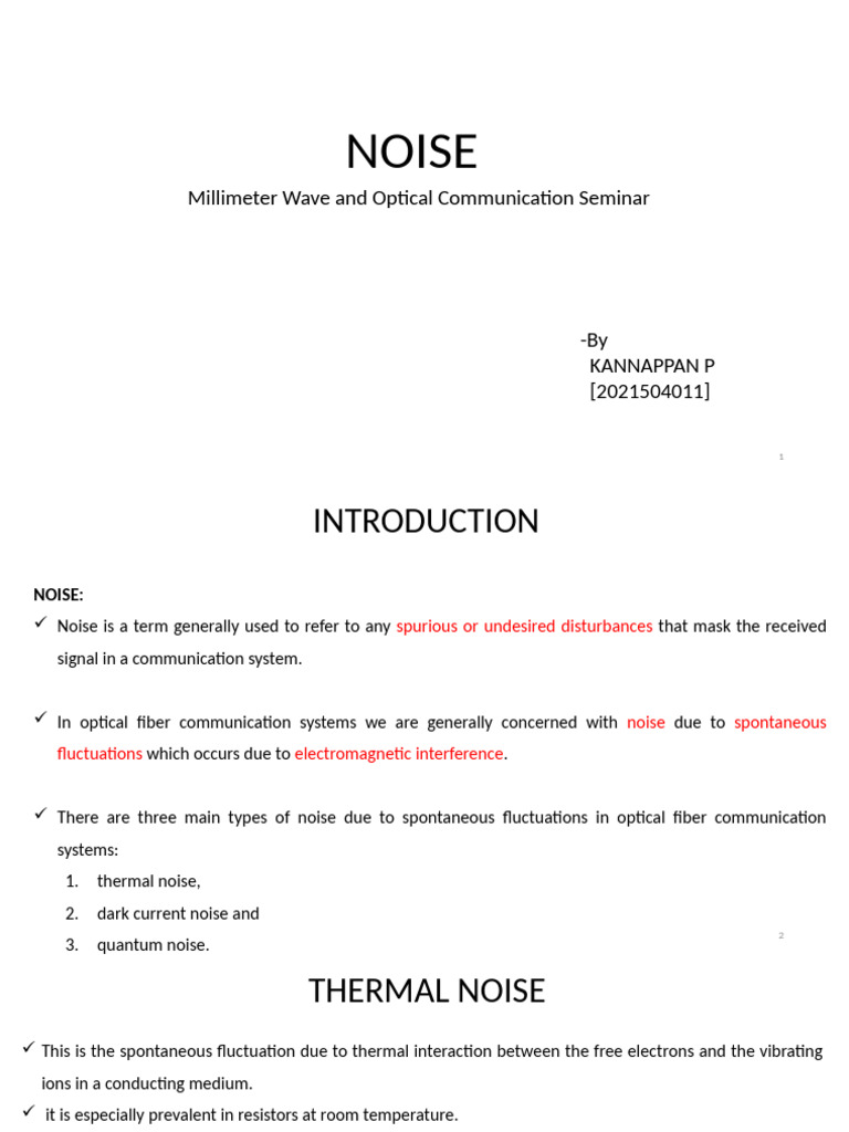 Mwoc Seminar | PDF | Signal To Noise Ratio | Amplifier