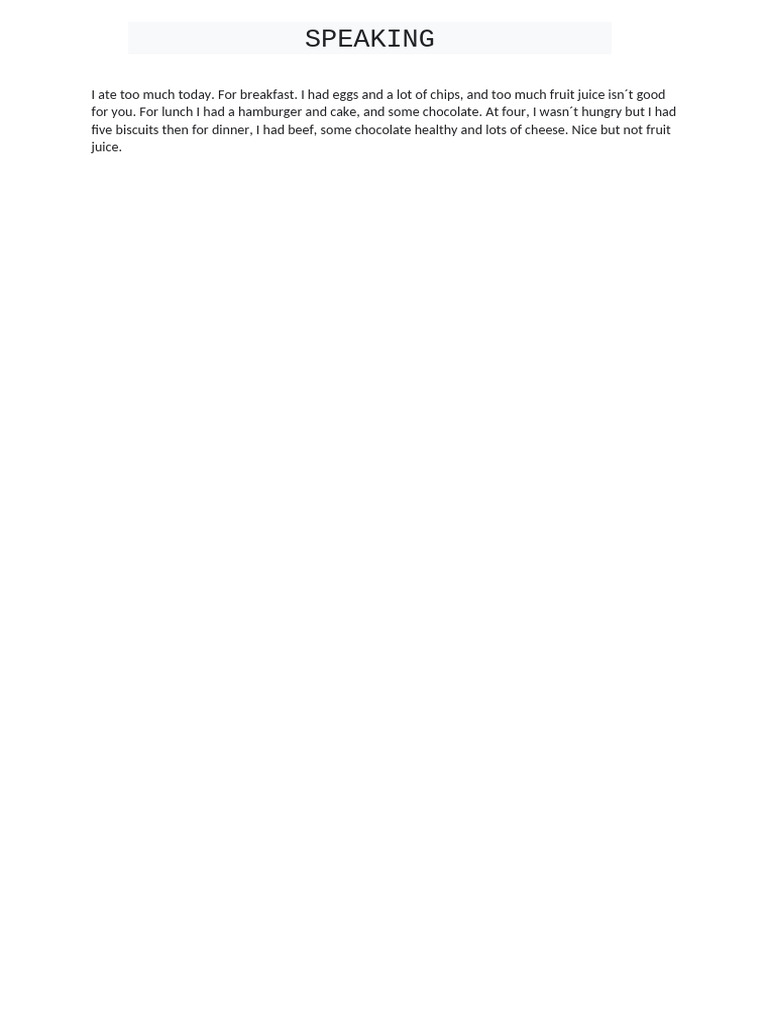 Basic. 4, Speaking | PDF