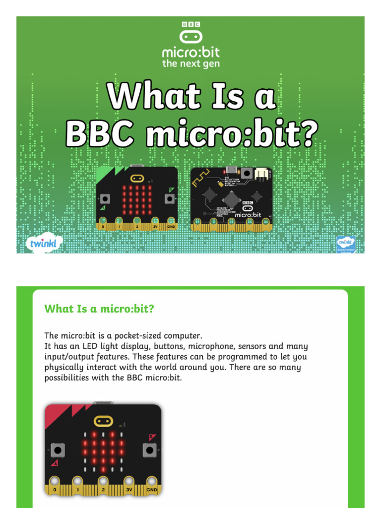 Introduction To Microbit | PDF