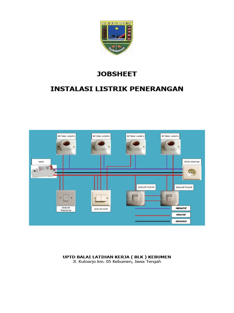 Jobsheet Instalasi Listrik Bangunan Sederhana | PDF