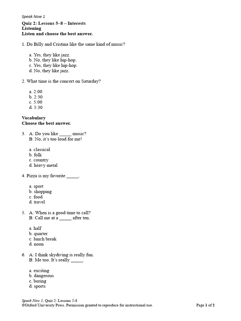 SN1 - Quiz 2-Lessons 5-8 (Editable) | PDF