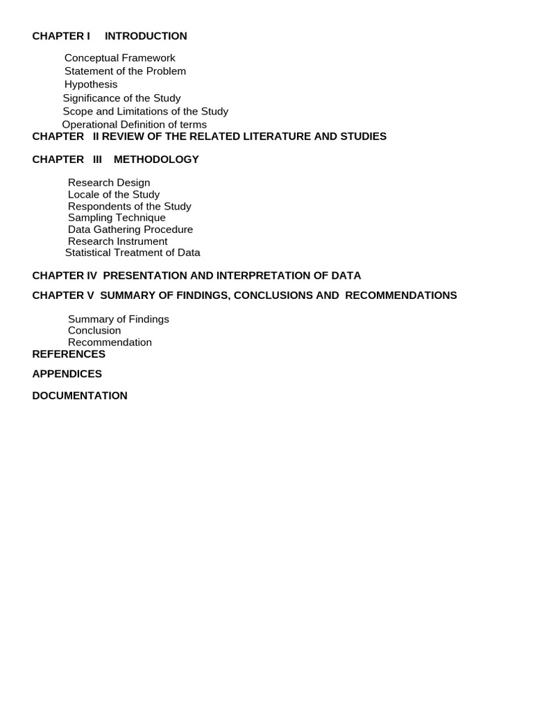 Parts of Research | PDF