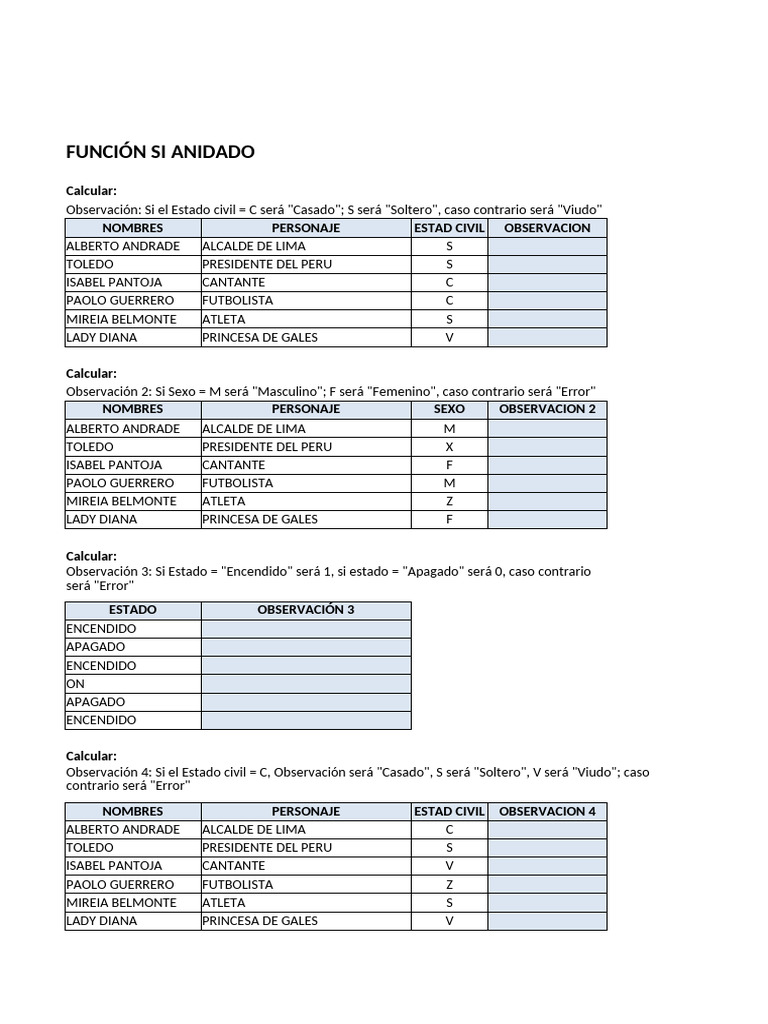 21 Ejercicio - Si Anidado | PDF