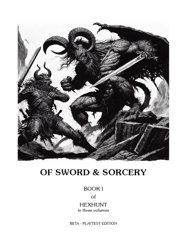 Hexhunt Beta - Book 1 - of Sword & Sorcery | PDF | Witchcraft | Shield