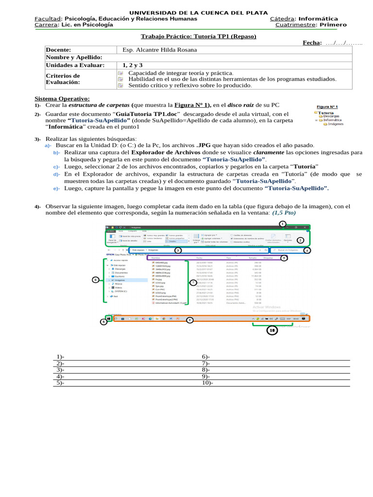 Guia TutoriaTP1 | PDF | Archivo de computadora | Directorio (Computación)