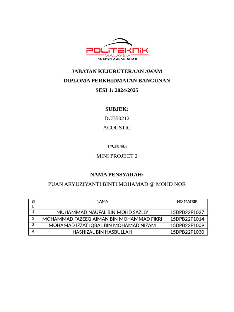 Mini Project 2 | PDF