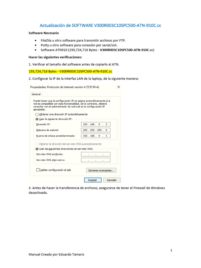 TAMARIZ - Carga de Software ATN910 y Configuracion Basica | PDF | Protocolo de transferencia de ...