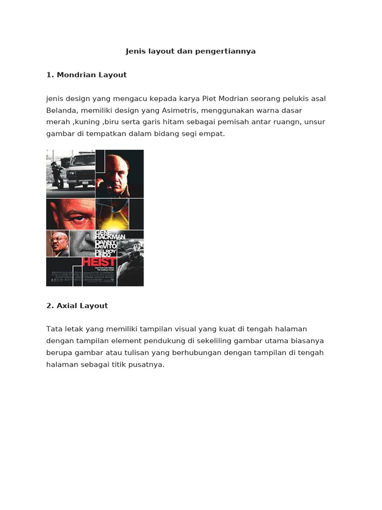 Jenis Layout Dan Pengertiannya | PDF