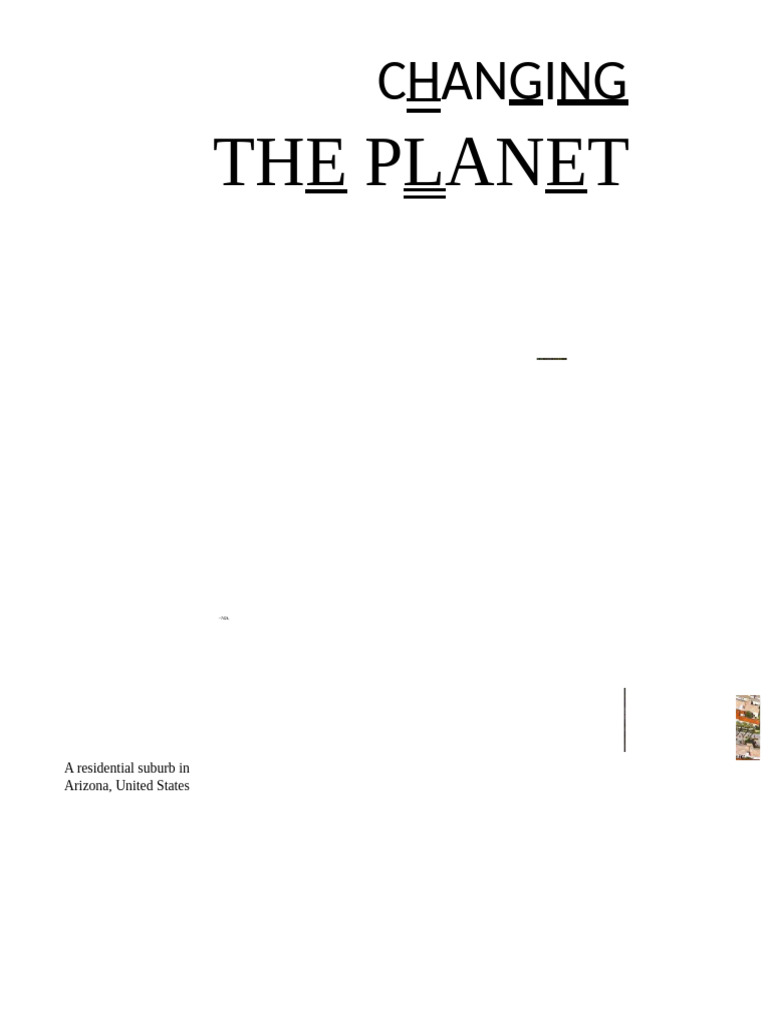 Human Impact on Earth's Environment | PDF | Anthropocene | Geologic ...