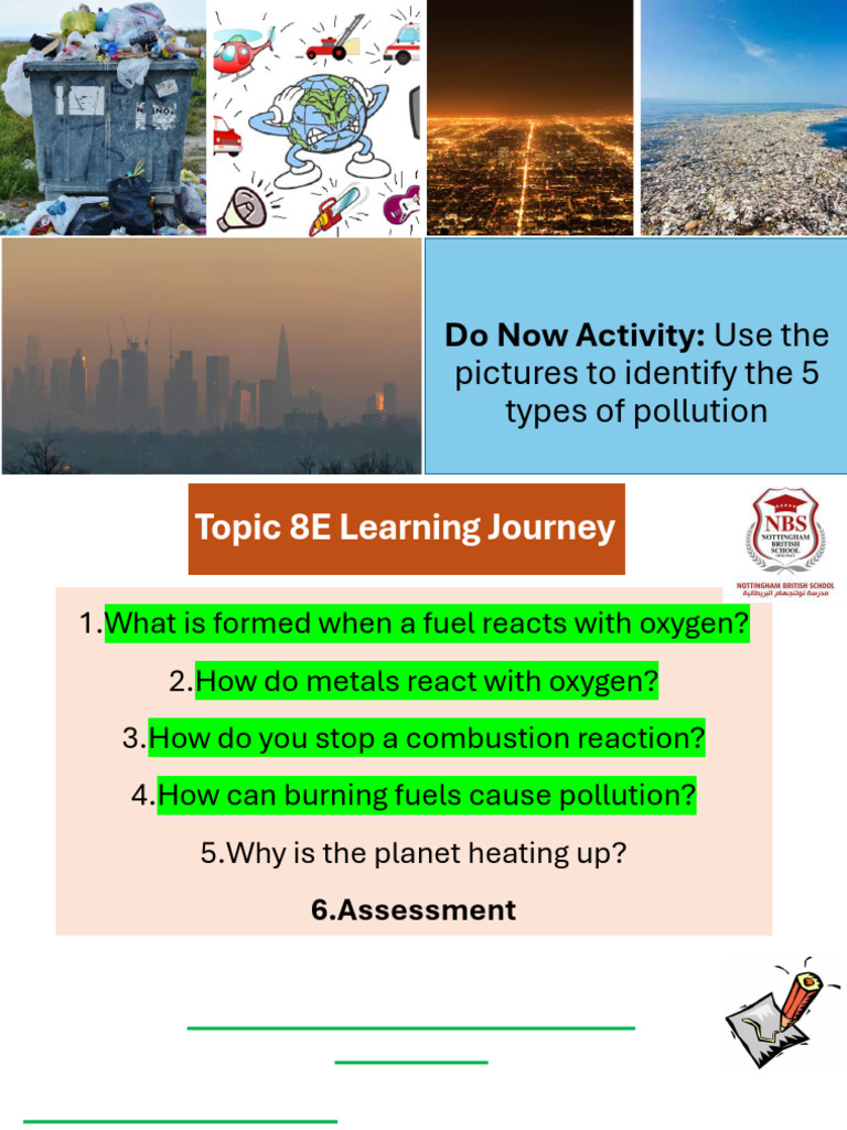 Topic 8E (Combustion) - Lesson 4 | PDF | Combustion | Oxide