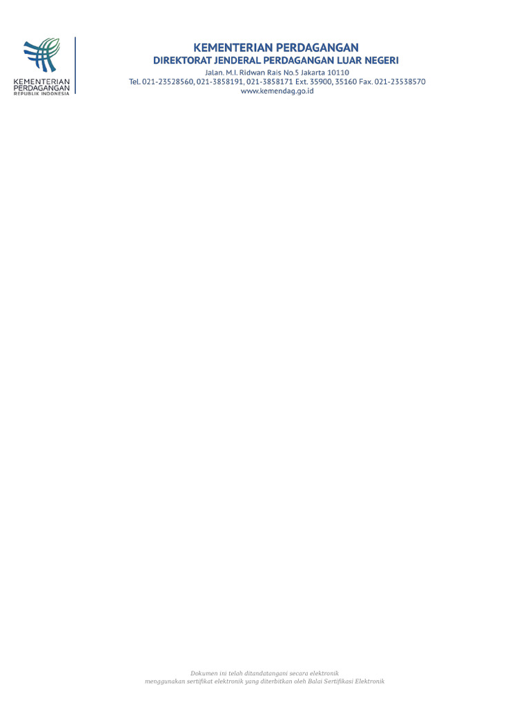 Edaran Tentang Skema Developing Countries Trading Scheme DCTS Pengganti ...