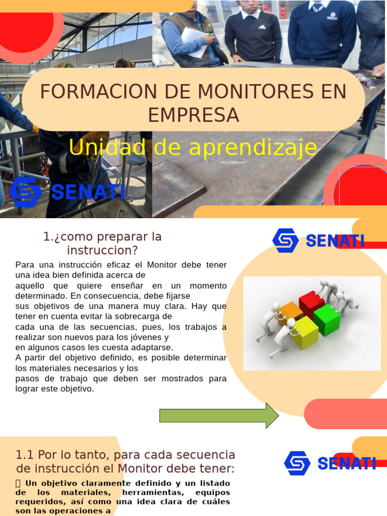 Presentacion Formacion de Monitores de Empresa | PDF | Comportamiento | Aprendizaje
