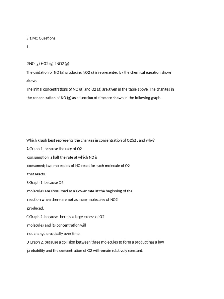 Ap Chemistry Kinetics Unit 5 Project | PDF | Reaction Rate | Activation ...