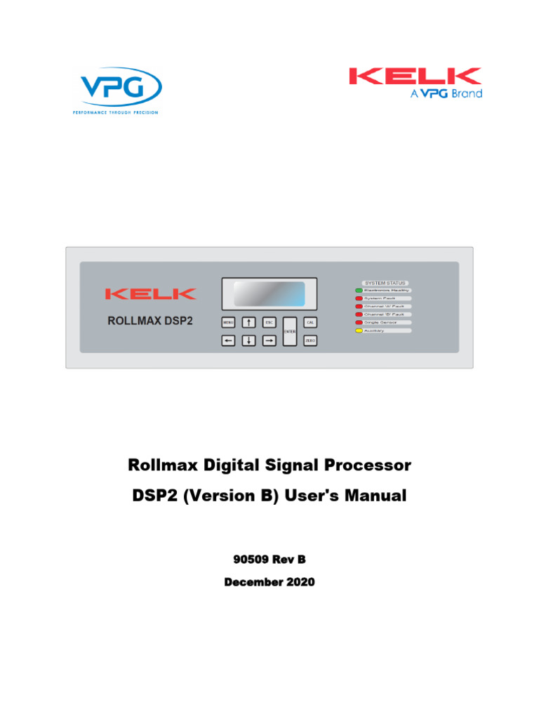 Rollmax Digital Signal Processor DSP2 (Version B) User's Manual | PDF | Electrostatic Discharge ...