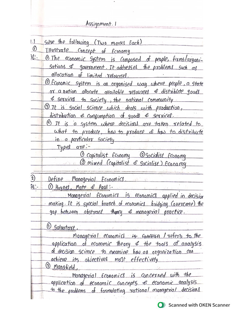 Eco Assignment 1 | PDF