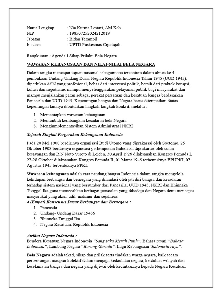 Jurnal MOOC - Nia Kurnia Lestari - PPPK Nakes 2024 | PDF