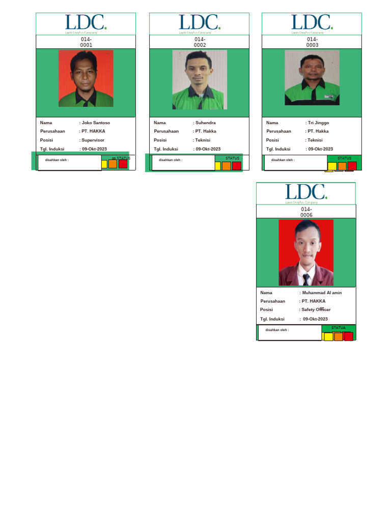 Man Power ID Card | PDF