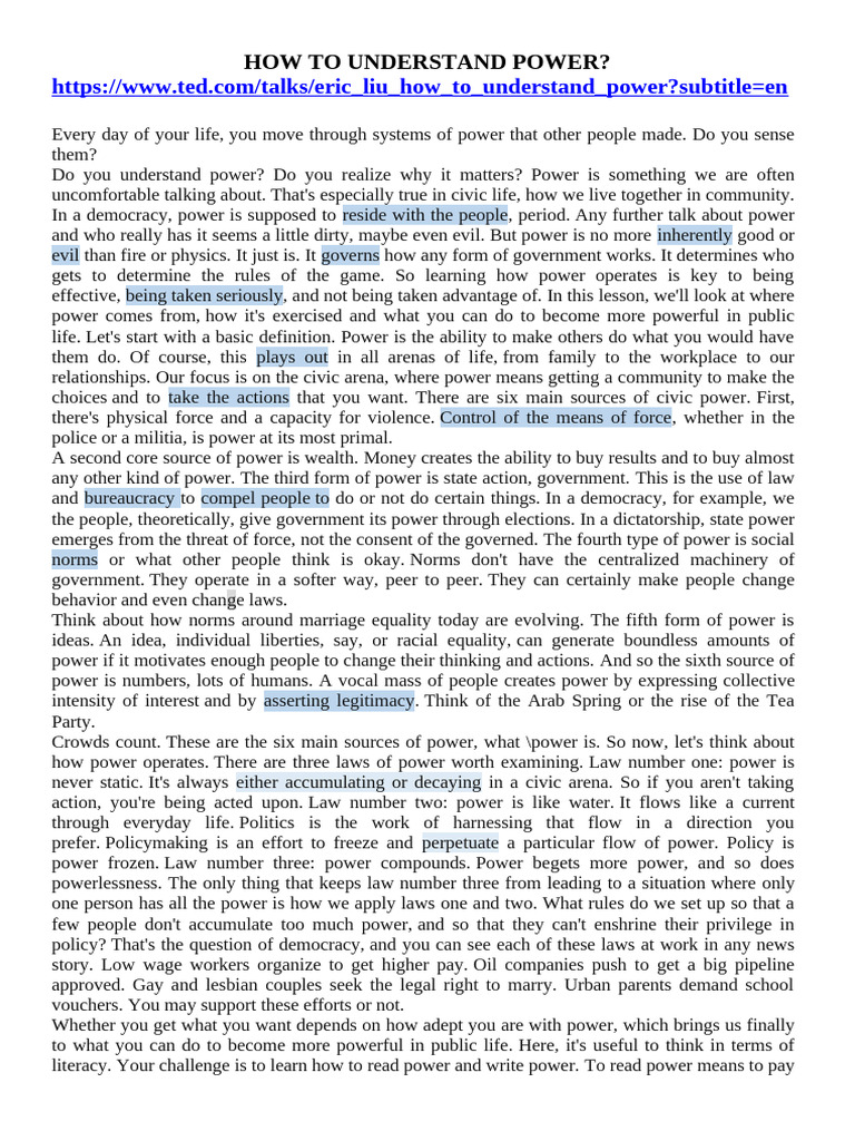 How To Understand Power? | PDF | Marriage | Social Psychology