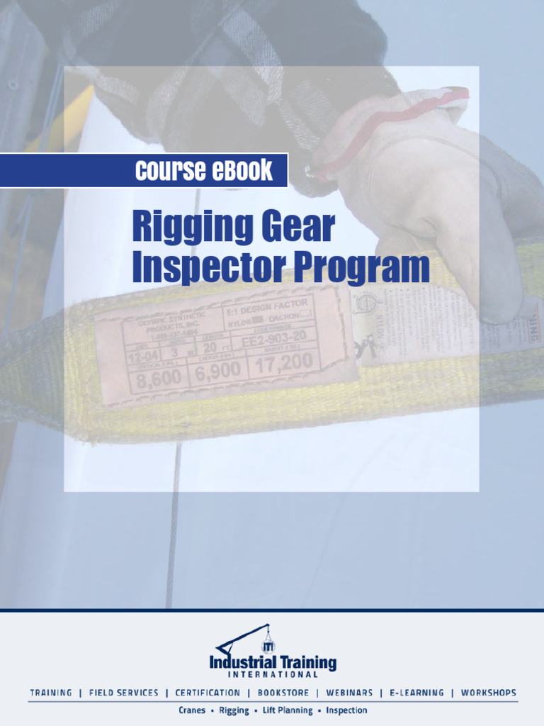 Ebook - Rigging Gear Inspector | PDF | Rope | Educational Technology