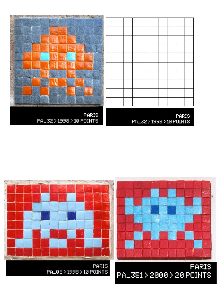 Quadrillage Invade Modeles | PDF