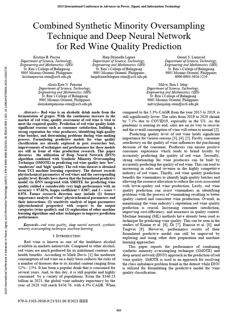 Combined Synthetic Minority Oversampling Technique and Deep Neural ...