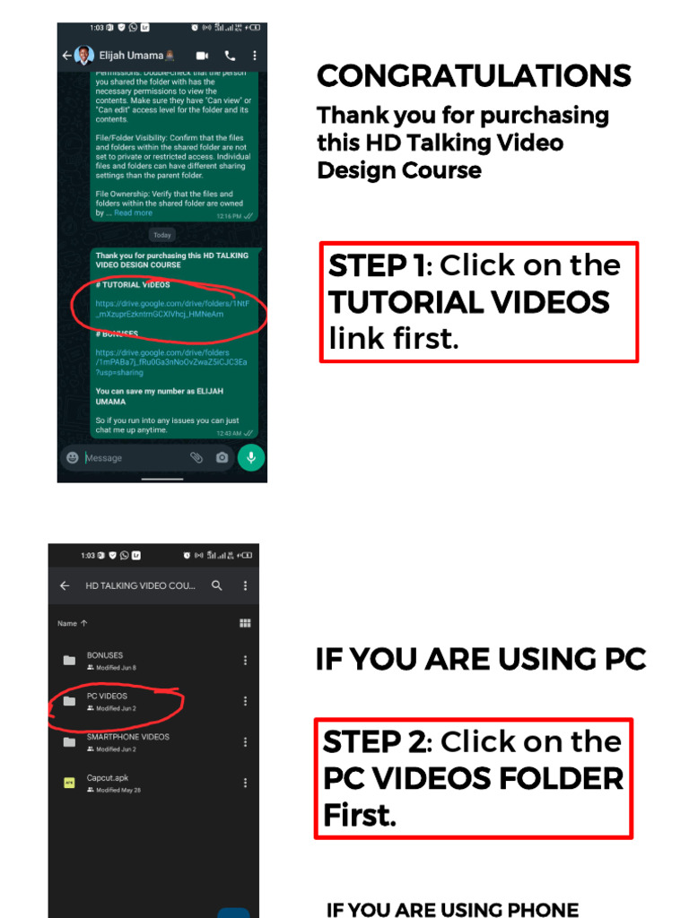 HD Talking Video Step by Step Guide | PDF | Computers