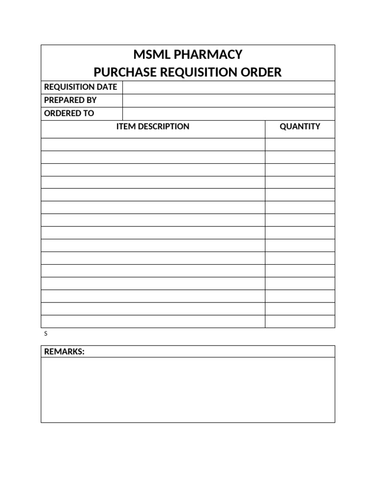 Requisition | PDF
