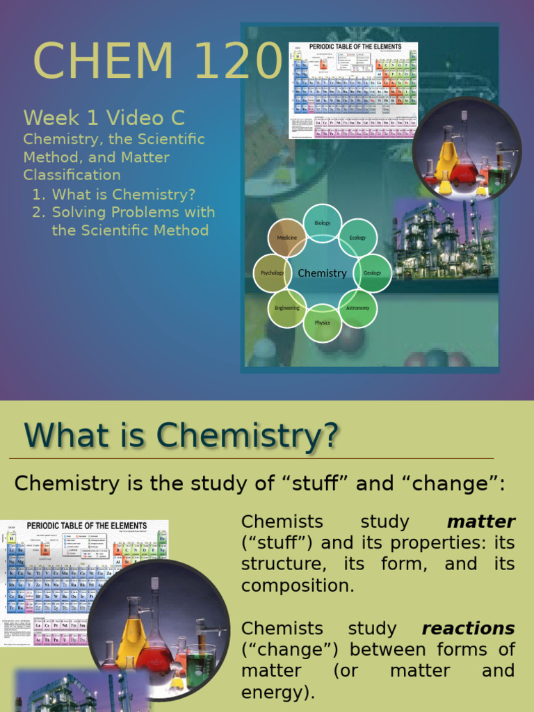 Chemistry Basics and Scientific Method | PDF | Science | Chemistry
