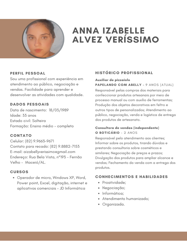 Anna Izabelle Alvez Veríssimo | PDF