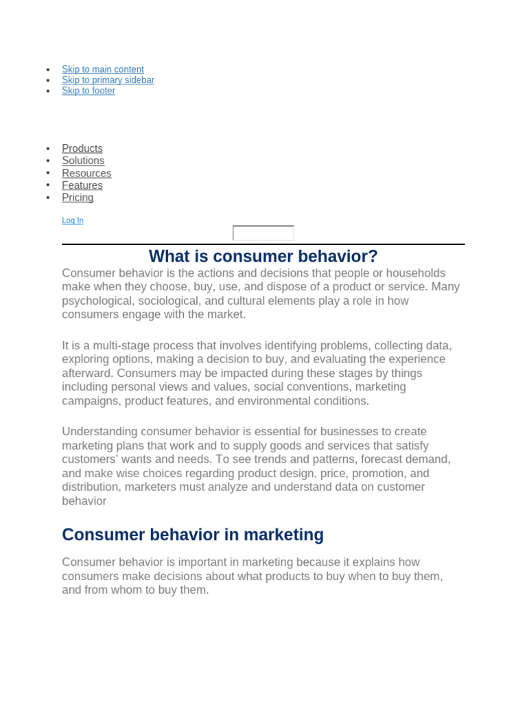 consumer_behaviour | PDF | Consumer Behaviour | Marketing