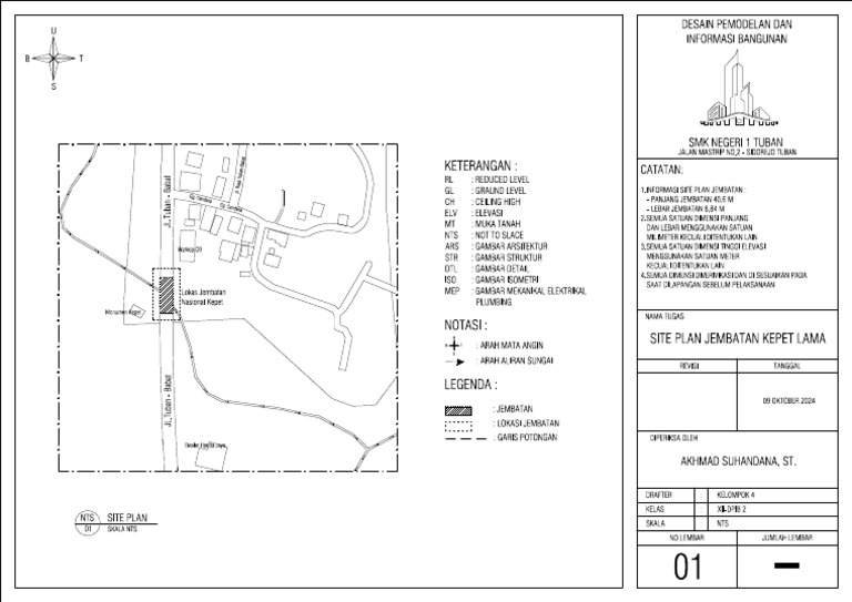 Site Plan Jembatan | PDF