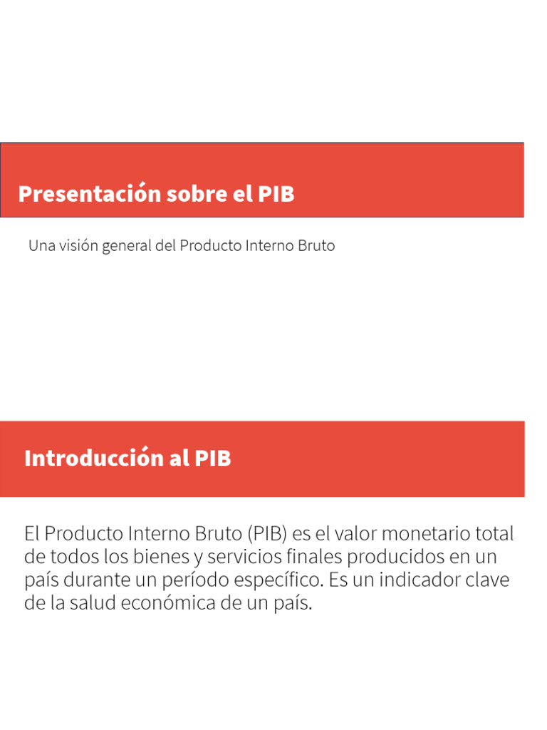 Presentacion PIB | PDF