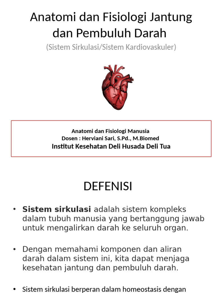 Anatomi Dan Fisiologi Jantung - Sistem Sirkulasi | PDF