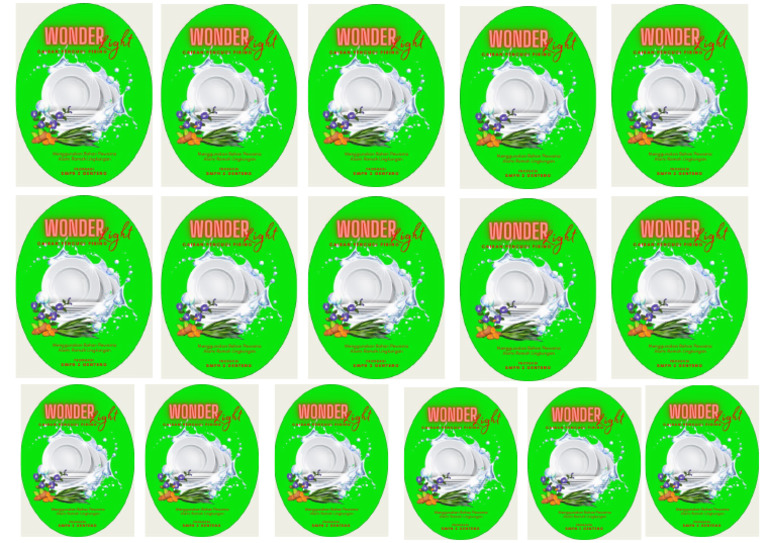 Stiker Sabun Cuci Piring | PDF